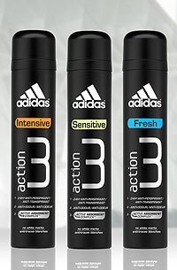 adidas action 3: Das erste absorbierende Anti-Perspirant Deodorant
