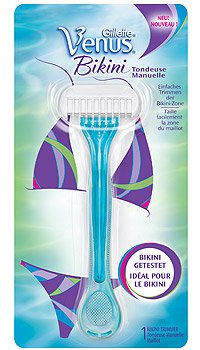 Venus Bikini Trimmer macht das Stutzen der Bikinizone einfach und sicher